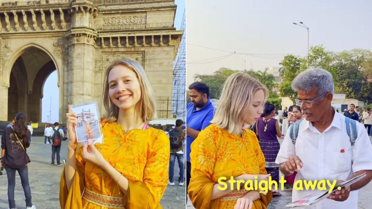 Russian Influencer's Interaction with Indian Photographer At Gateway of ...