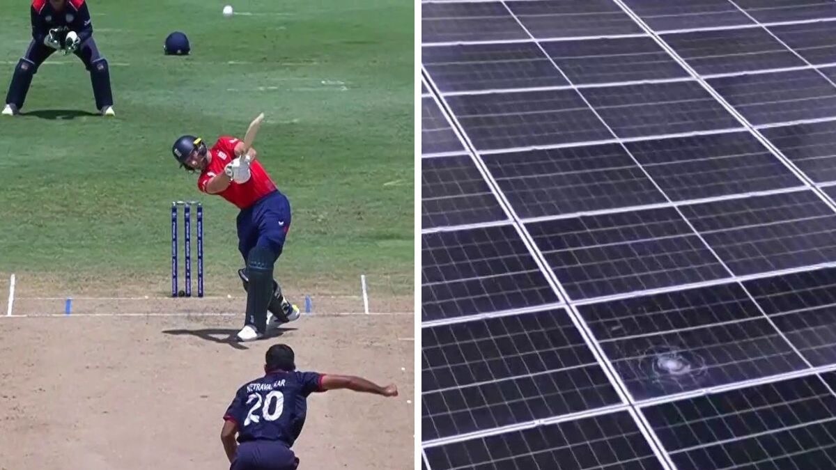 T20 World Cup: Jos Buttler Breaks Solar Panel on Stadium Roof with 104m ...