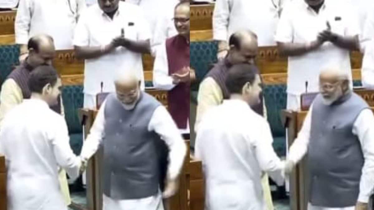 Watch: Rahul Gandhi, PM Modi Shake Hands As They Welcome Lok Sabha ...