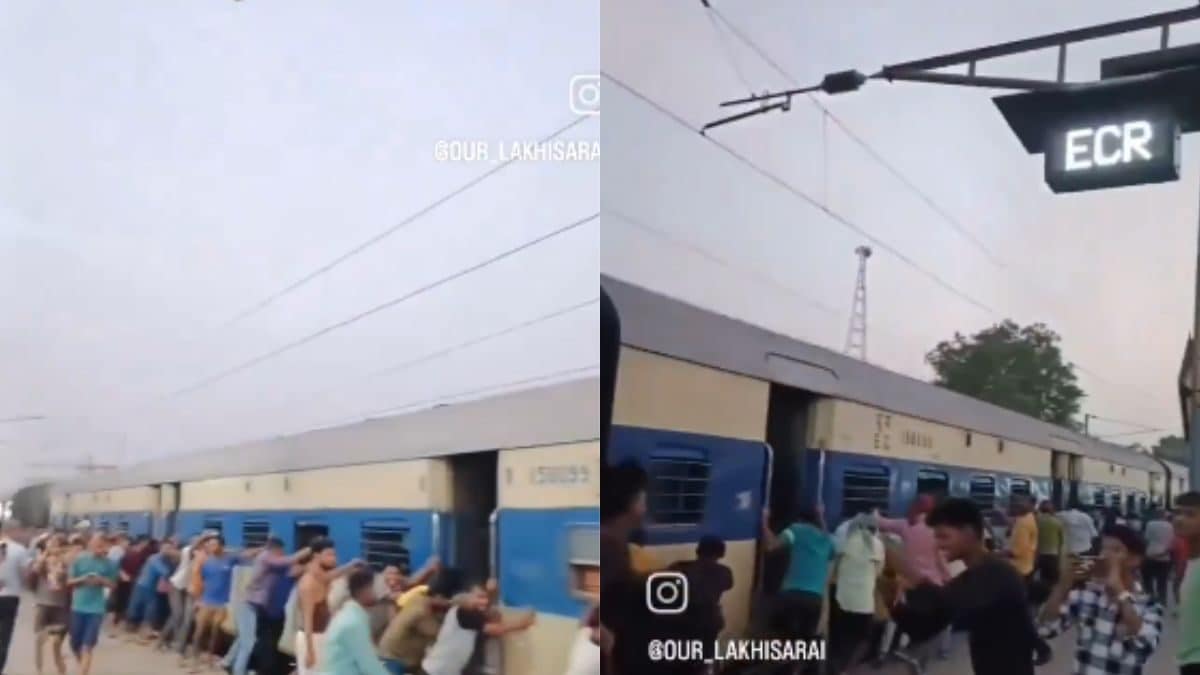 'Bihar is Not For Beginners': Viral Video Shows Passengers Pushing Train Coach at Kiul Junction ...