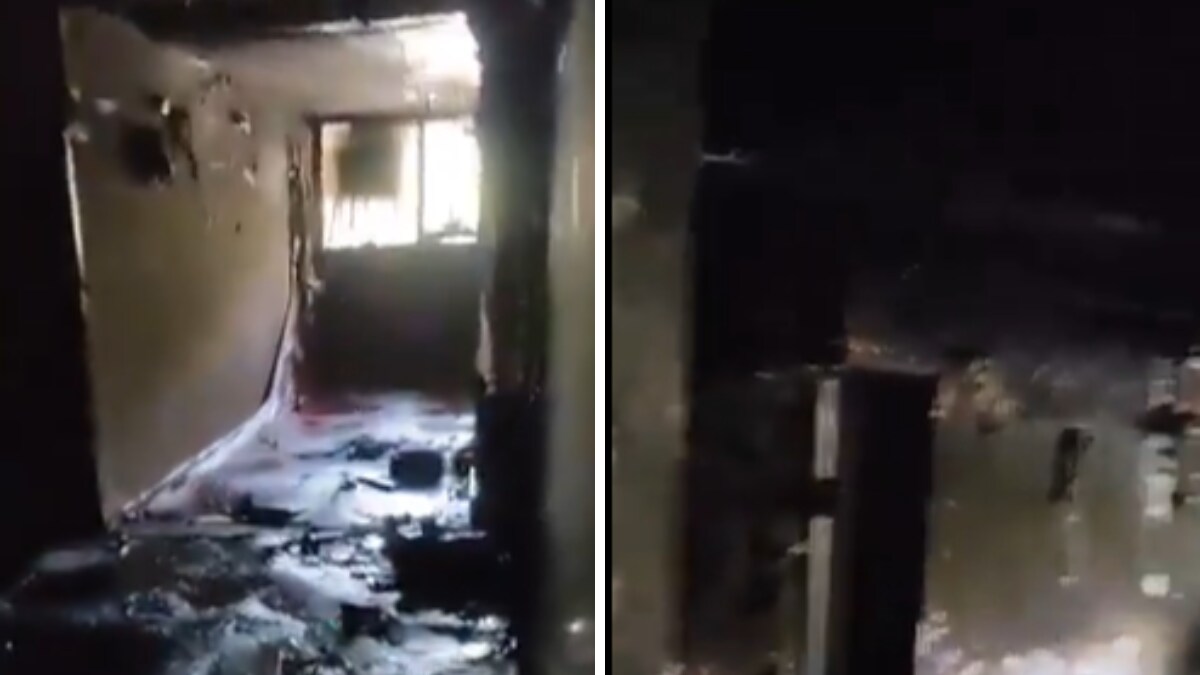 Watch: Horrific Video Shows Completely Charred Flat After AC Explosion ...
