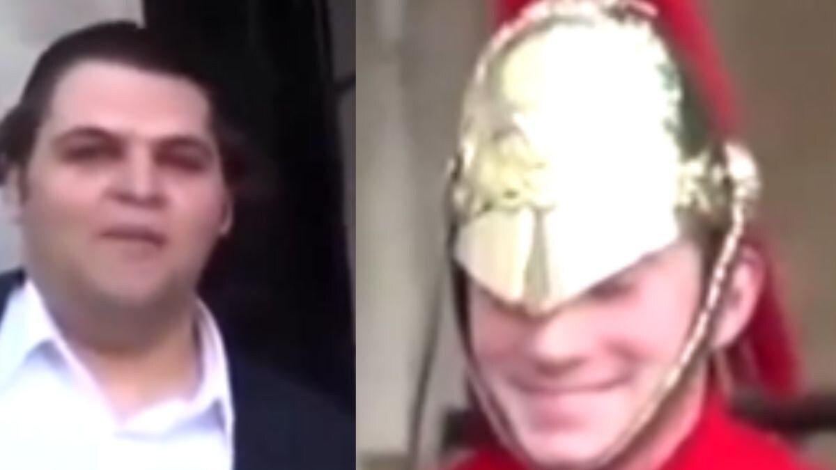 Watch: Rare Moment Shows Buckingham Palace Visitor Making A Royal Guard ...