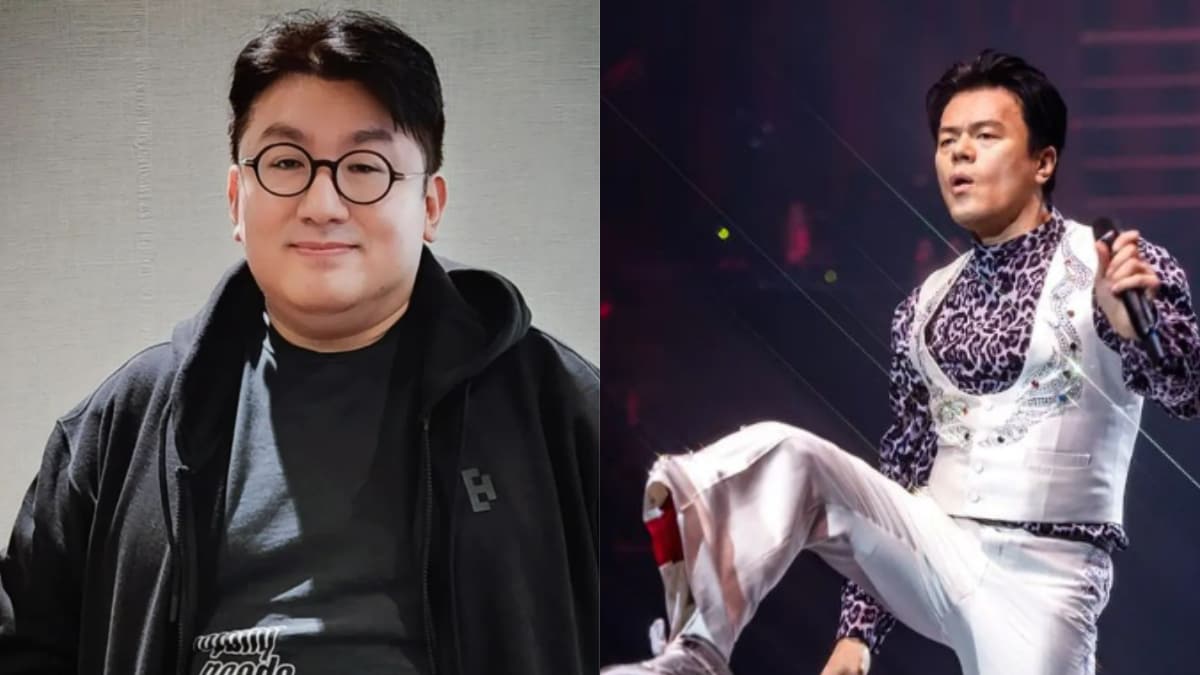 Bang Si Hyuk's Guitar Performance With JY Park Fails To Impress Fans ...