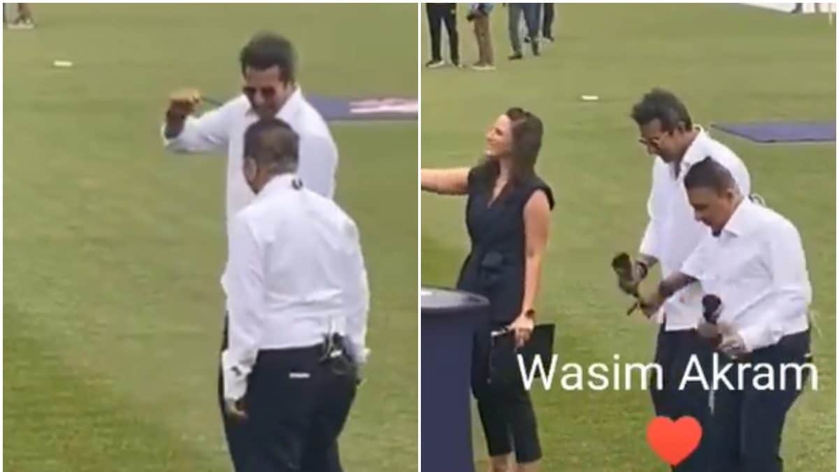 WATCH: Sunil Gavaskar and Wasim Akram Groove to 'Lungi Dance' During ...