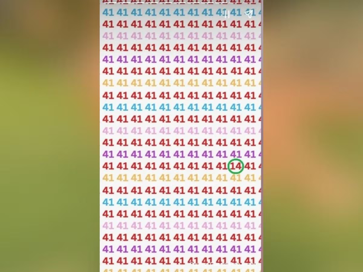 Optical Illusion: Spot The Odd One Out Number In This Image In 10 ...