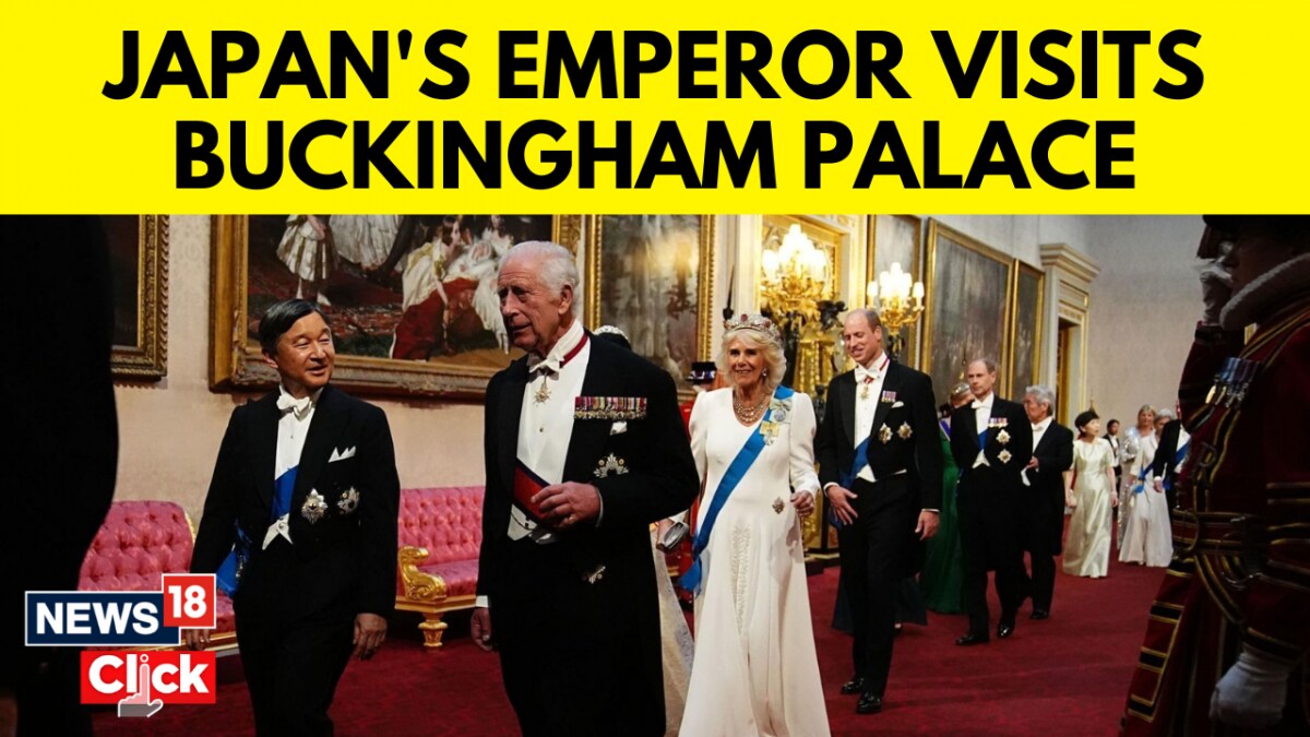 King Charles welcomes Japans emperor Naruhito for the state visit - News18