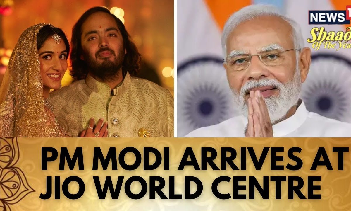 Ambani Wedding | PM Modi Arrives At JIO World Centre To Bless Newly ...