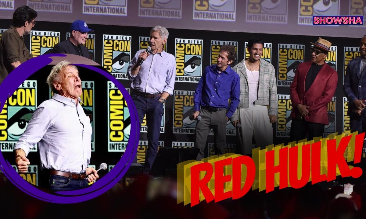 Harrison Ford Turns Into Red Hulk At Marvel's Comic Con Panel In New ...