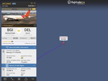 Air India 'AIC24WC' Carrying T20 World Cup Winners Becomes 'Most ...