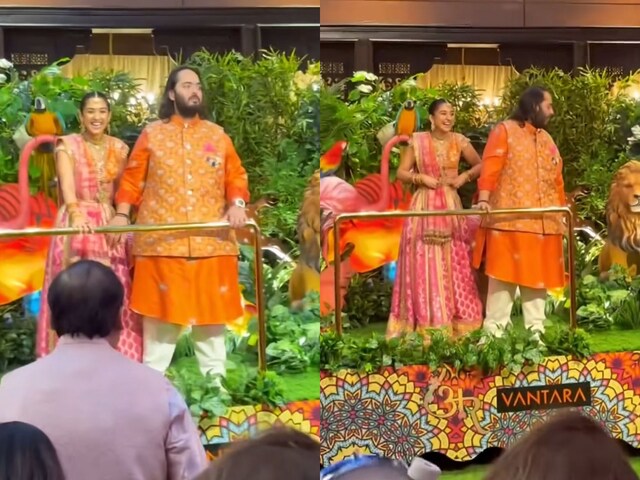 Anant Ambani, Radhika Wave at Guests from Vantara-inspired Stage As ...