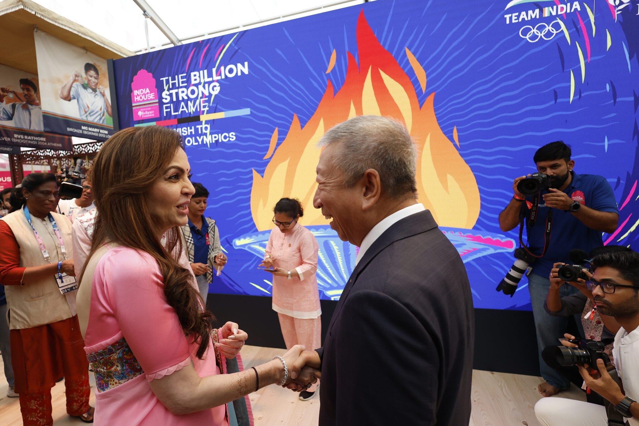 Paris 2024: IOC Member Nita Ambani Inaugurates India House Near Parc de ...