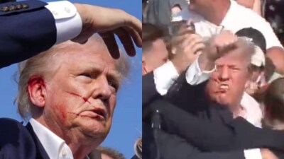Donald Trump Rushed Off Stage After Shots Fired at Rally; Viral Video ...
