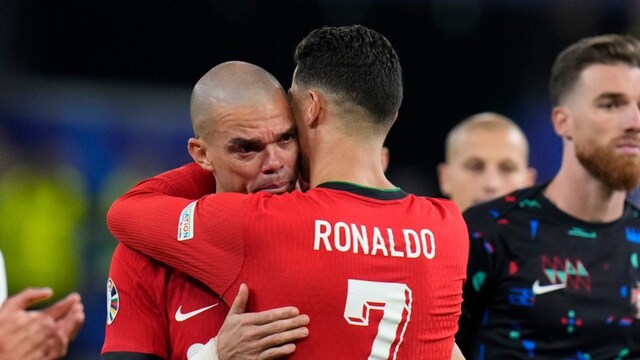 EURO 2024: Cristiano Ronaldo Consoles Weeping Pepe as Portugal Crash ...