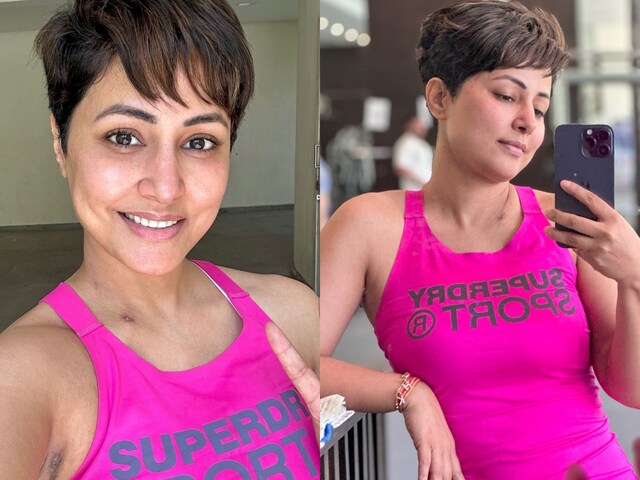 Hina Khan Shares Selfies Post Breast Cancer Diagnosis, Pens An ...