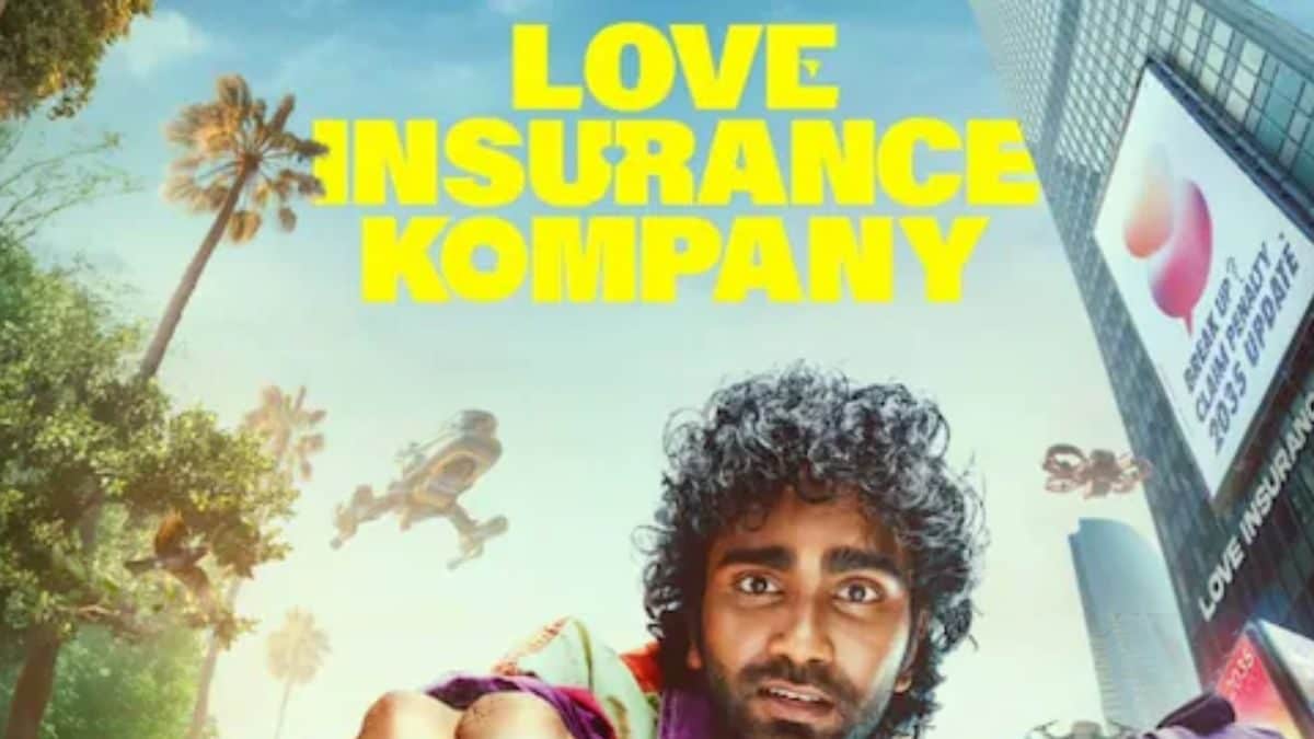 First Look Poster Of Pradeep Ranganathan-starrer Love Insurance Kompany ...