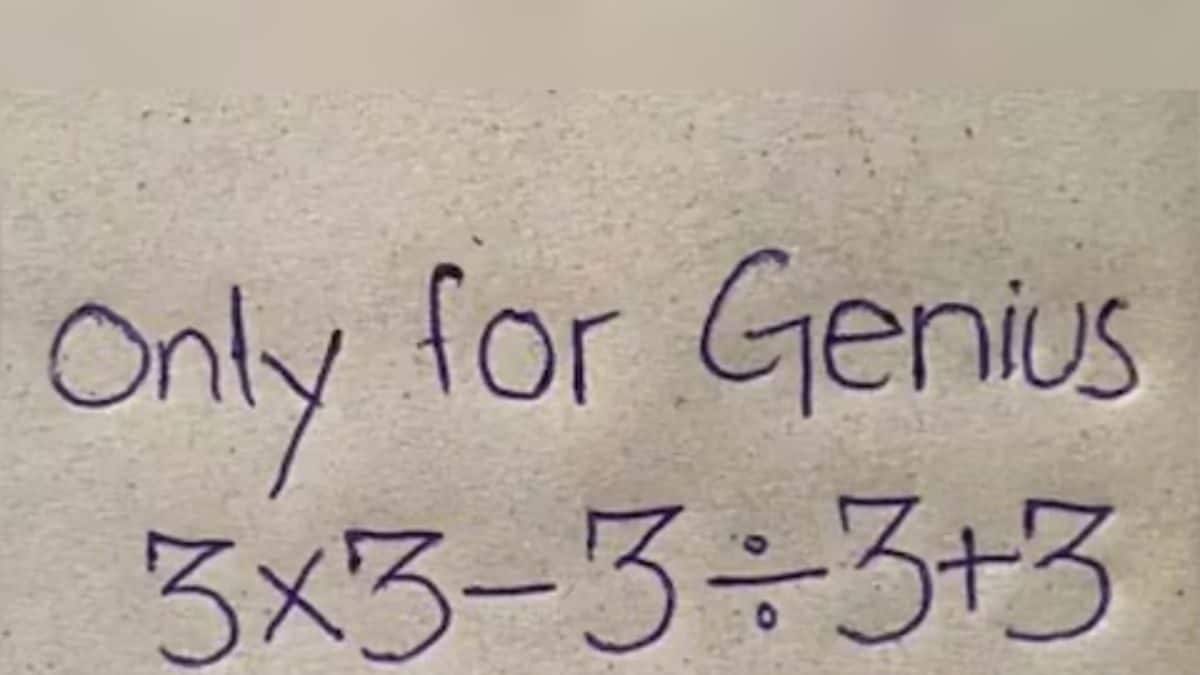 This Viral Math Problem Has Stumped Internet. Can You Solve 3*3-3/3+3 ...