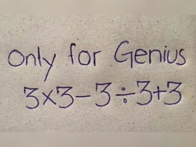 This Viral Math Problem Has Stumped Internet. Can You Solve 3*3-3/3+3 ...