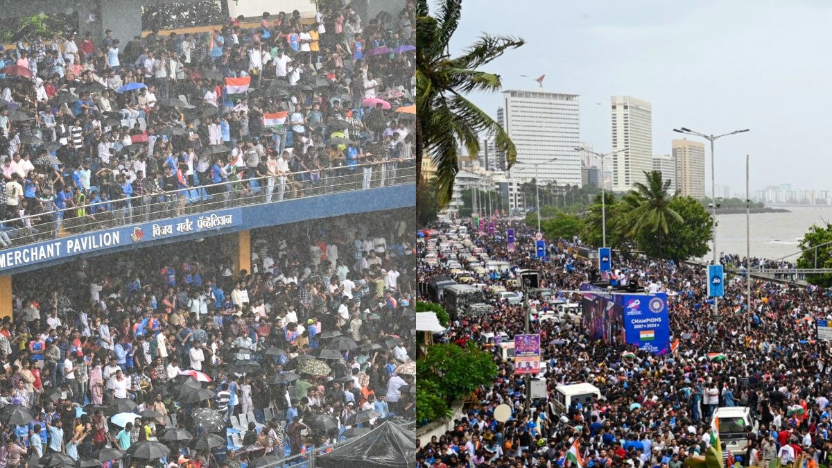 News18 Evening Digest: Massive Crowd At Marine Drive Despite Rain For ...