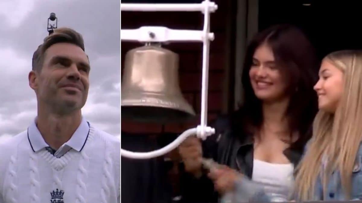 WATCH: James Anderson's Daughters Ring the Bell at Lord's on Veteran ...