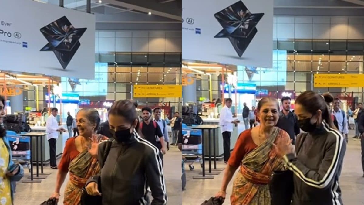 Malaika Arora Waves Back To An Old Woman At Airport, Wins Hearts With ...