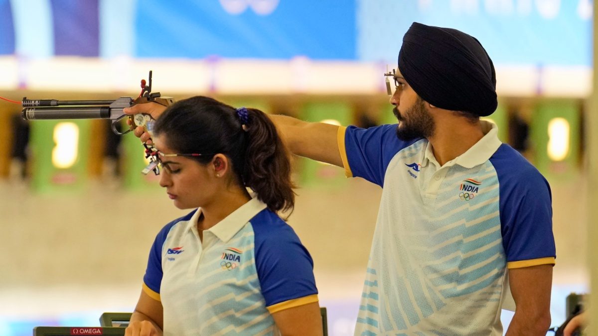 Manu Bhaker, Sarabjot Singh Win Historic Bronze In 10m Air Pistol Mixed ...
