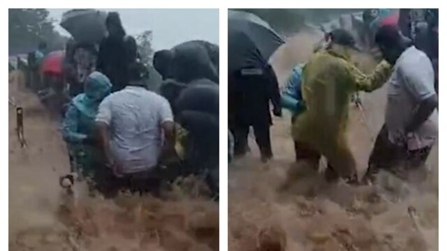 WATCH | Tourists Stuck At Raigad Fort After Cloudburst Leads To Sudden ...
