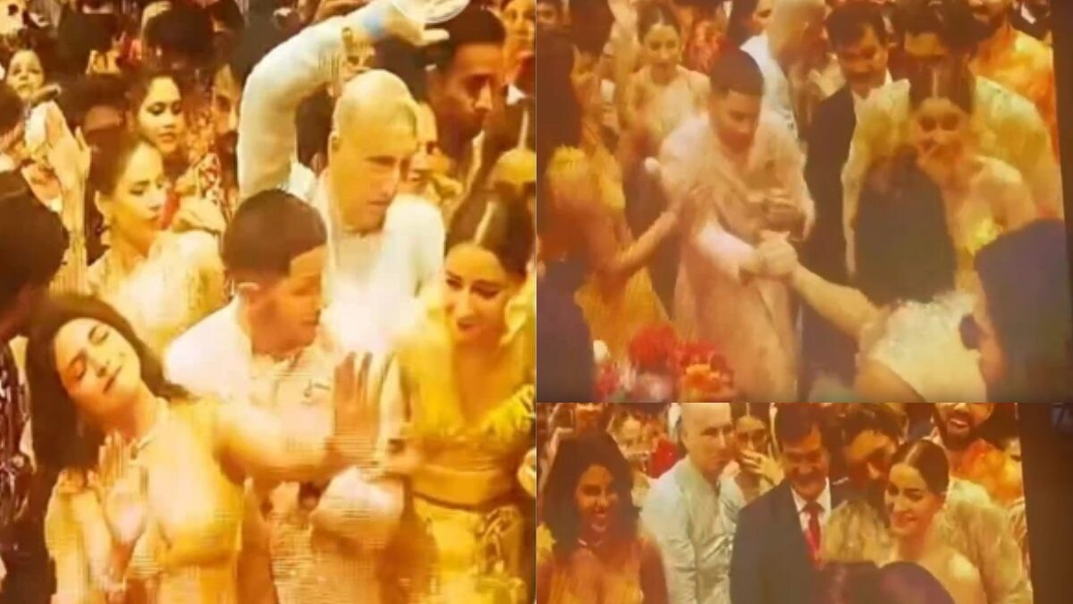 Ananya Panday Elbows Nick Jonas, Pushes Him Aside, Ranveer Singh Comes ...