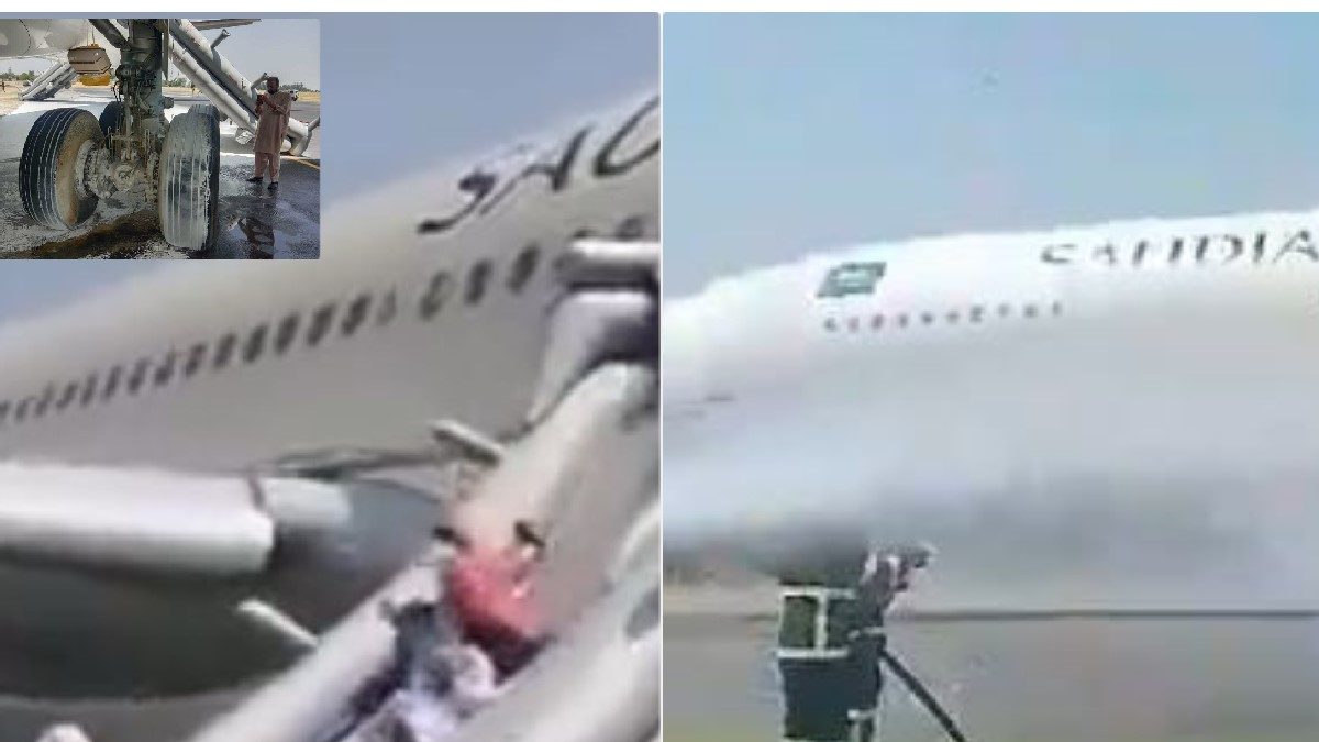 Video: Saudi Airlines Flight With 297 Aboard Catches Fire While Landing ...