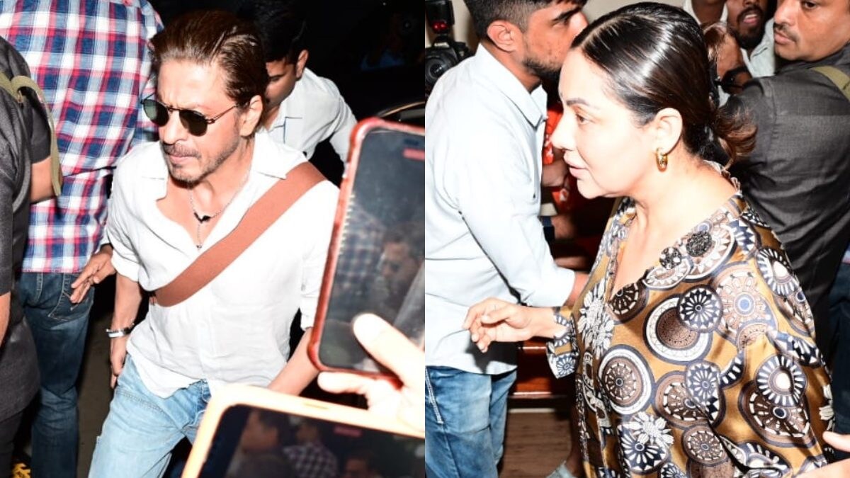 Shah Rukh Khan, in a Sombre Mood, Arrives to Console BFF Farah Khan After Her Mother's Death ...