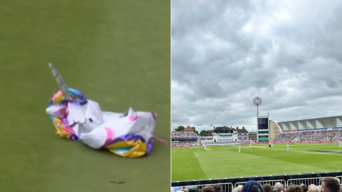 WATCH: Unicorn Balloon Halts Play During England vs West Indies Test at ...