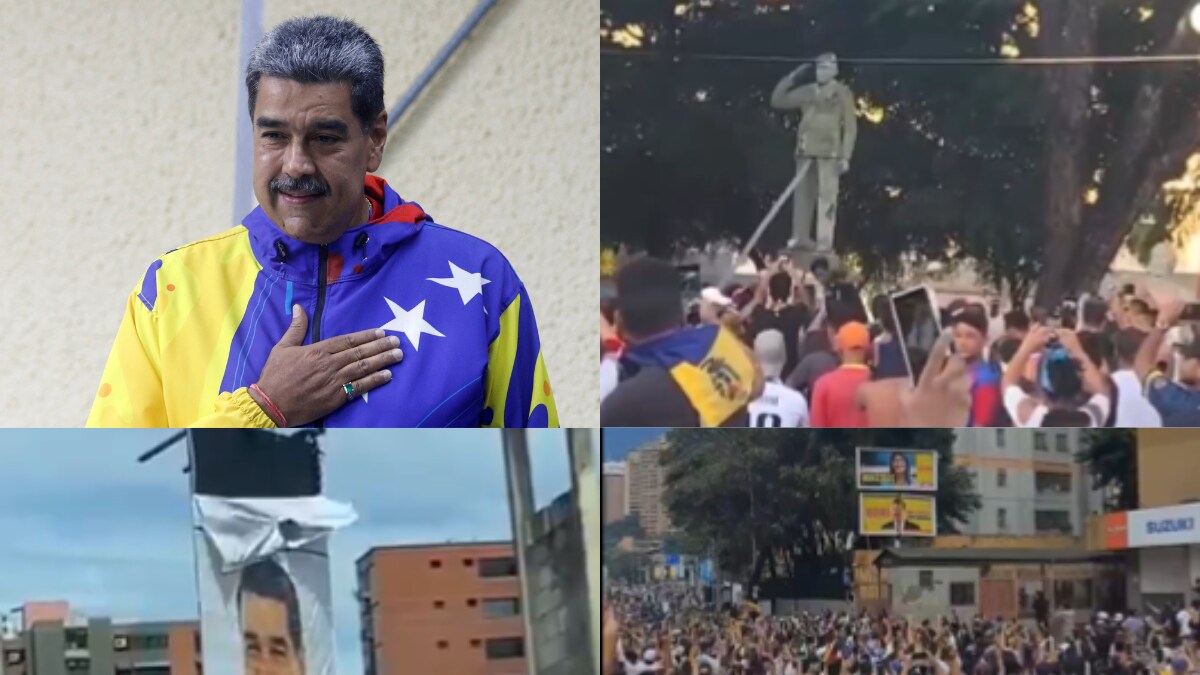 Viral Video: Chaos In Venezuela As Opposition Protest Cries Foul Over ...