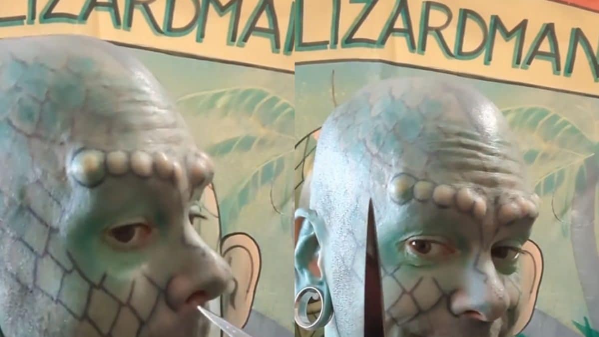 Real-Life 'Lizardman' Talks About His Creepy Transformation | Viral ...