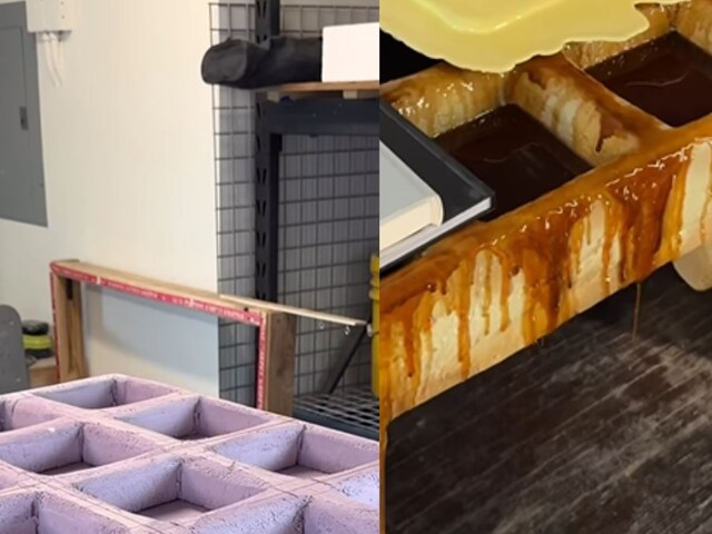 Watch: Man Crafts Waffle-Shaped Table, Internet Calls It A 'Delicious ...