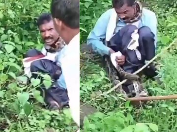 Watch: 15-foot-long Python Tries To Swallow Man Alive In MP, Villagers ...