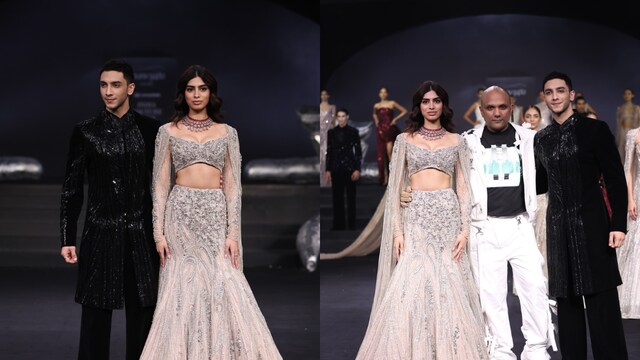 Khushi Kapoor and Vedang Raina Stun as Showstoppers for Gaurav Gupta's ...