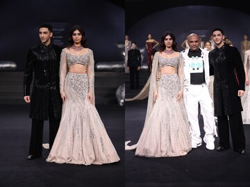 Khushi Kapoor and Vedang Raina Stun as Showstoppers for Gaurav Gupta's Arunodaya Collection at ...