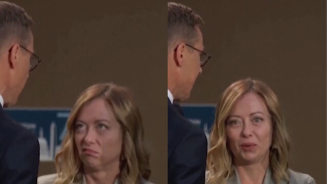 Video: Italy's Meloni Rolls Eyes At NATO Summit, Checks Imaginary Watch ...