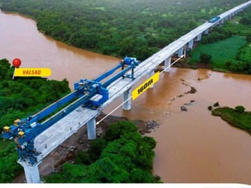 Mumbai-Ahmedabad Bullet Train: 3rd River Bridge Between Vapi And Bilimora Stations Ready; 9th in ...