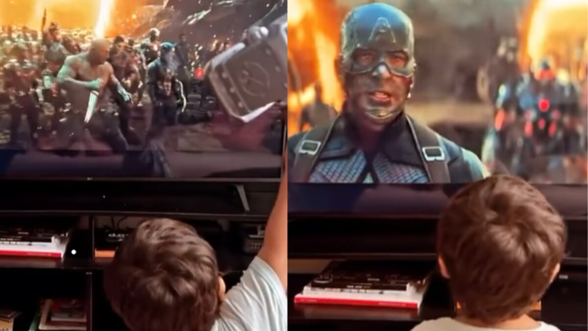 Toddler Imitates Thor Under Captain America's Command In Adorable Video ...