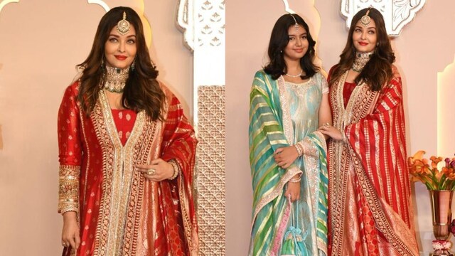Aishwarya Rai, Aaradhya Bachchan's Elegant Ethnics At Anant-Radhika's ...