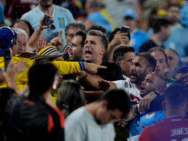 'Family in Danger': Ugly Scenes as Uruguay Players Brawl With Fans ...