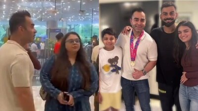 Virat Kohli's Family Arrives At ITC Maurya To Meet The T20 World Cup ...