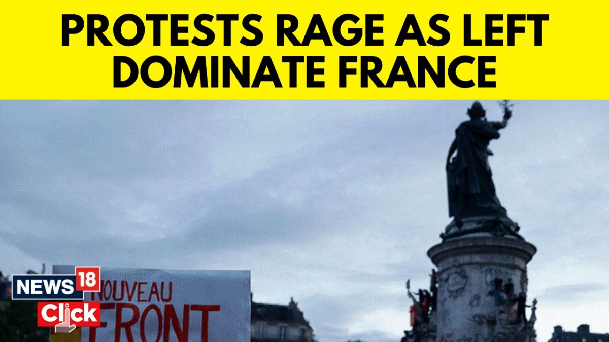 Paris Protesters Clash With Police After Projected Far Right Poll Win ...