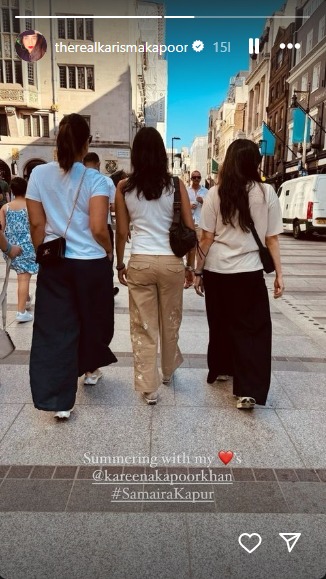 Karisma Kapoor Is ‘Summering’ With Sister Kareena And Daughter Samaira | Movies News - News18