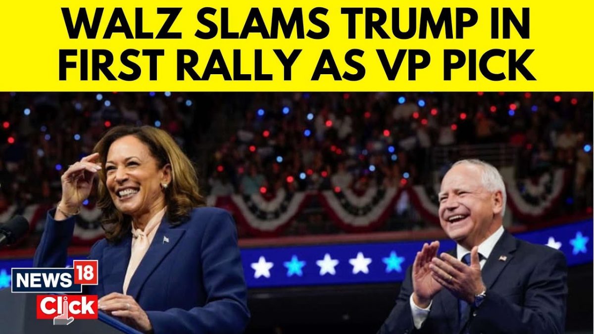 Tim Walz Slams Trump In First Speech As Harris VP Pick - News18