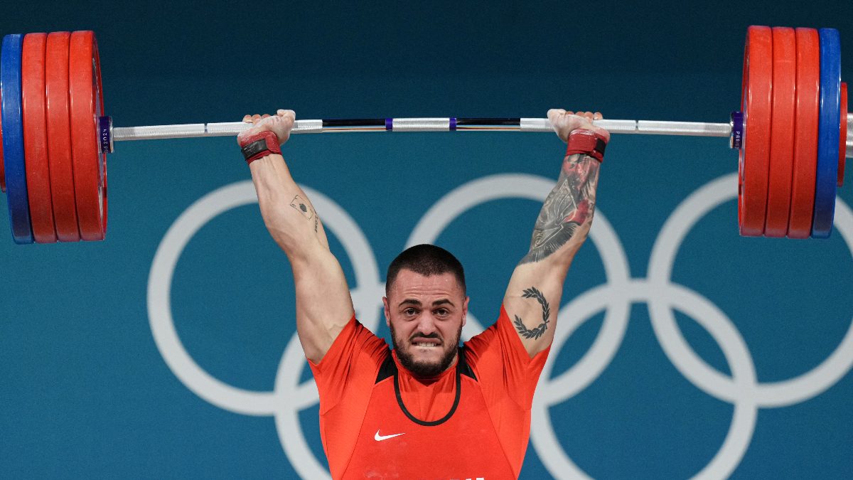 Bulgaria's Karlos Nasar Wins Olympic Weightlifting Gold With New World ...
