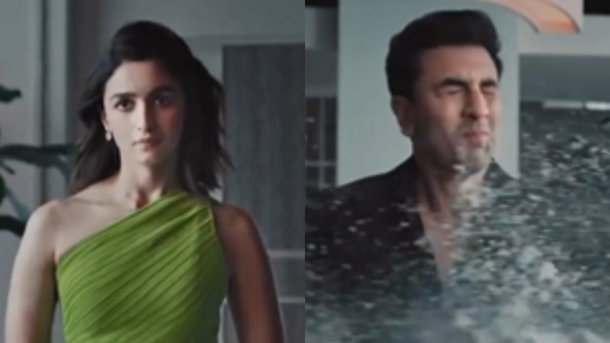Alia Bhatt Angry At Ranbir Kapoor As He Gets Sprayed By Champagne For ...