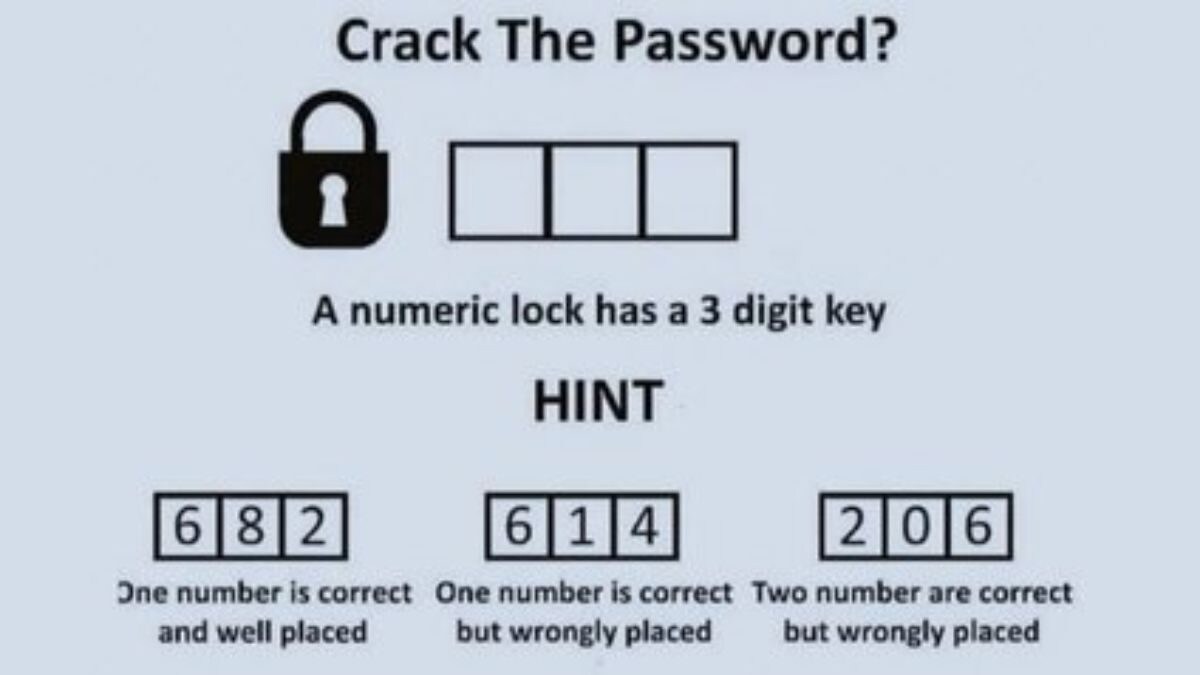 Viral Brain Teaser: Can You Crack the Three-Digit Code to This Lock?