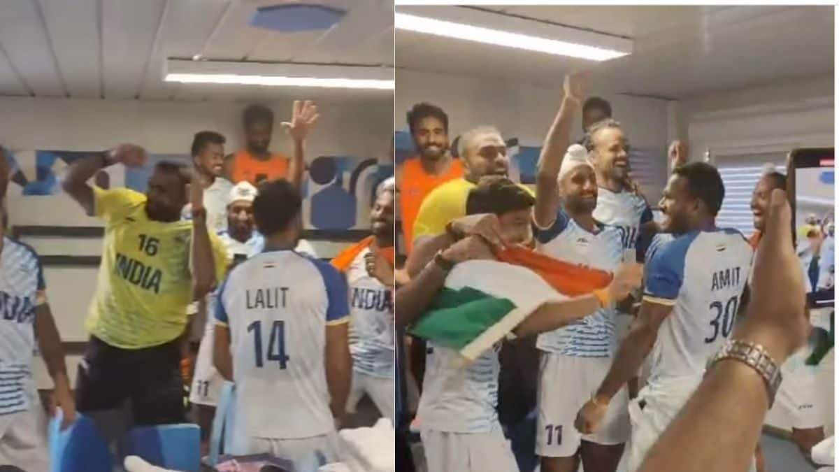 WATCH| Jubilant Indian Men's Hockey Team Celebrate Paris 2024 Bronze ...