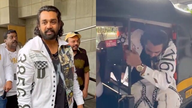 Actor Dhruva Sarja Arrives in Auto at 'Martin' Trailer Launch, Tells ...